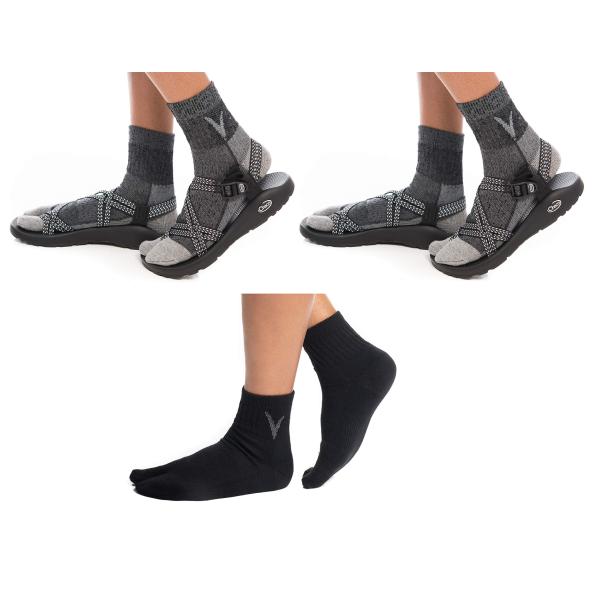 商品名:  V-Toe Big Flip-Flop Tabi Split Toe Wool Socks for Men &amp; Women Japanese Big Toe Separated Quarter Length Mini-C...