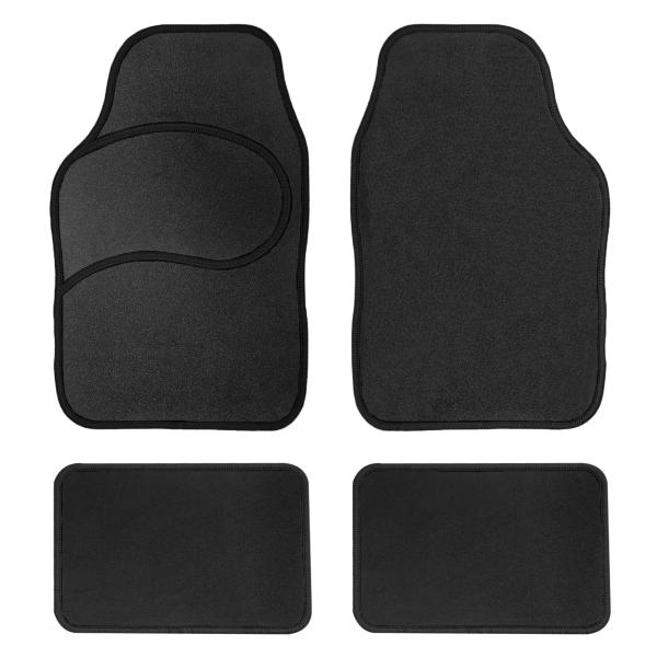 商品名:  Universal Black Carpet Floor Mats with Colorful Stitching (Full Set for Cars, Coupes, and Small SUVs)ブランド: TLH高さ: ...