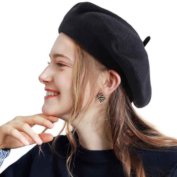 商品名: [LADYBRO] HAT レディース US サイズ: Small to X-Large LADYBRO 2 Layers French Beret Hats for Women, Warm Cable Knit Beret Wo...