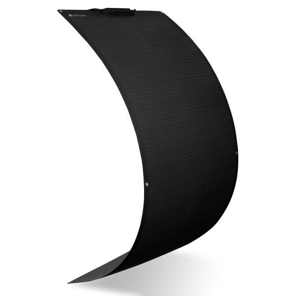 商品名: Topsolar フレキシブルソーラーパネル 100W 24V/12V 単結晶 曲げ可能 - 100ワット 12ボルト セミフレキシブル モノソーラーパネル 充電器 オフグリッド RV ボート キャビン バン 車 凹凸のある表面用...