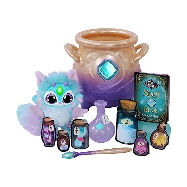 商品名: Magic Mixies Magical Misting Cauldron with Interactive 8 inch Blue Plush Toy and 50+ Sounds and Reactions, Multicol...