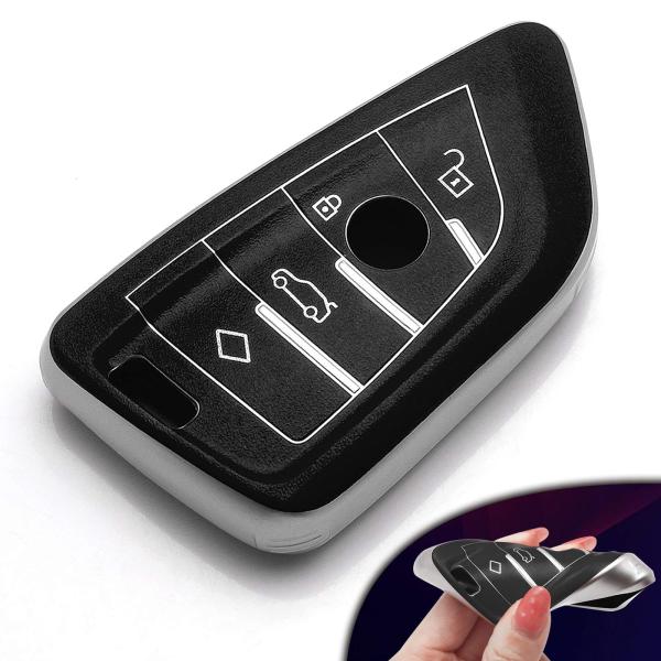 商品名: x xotic tech マットブラック TPUフラットグレインレザーテクスチャ キーフォブシェルカバーケース BMW 2 3 5 6 7 シリーズ X1 X2 X3 X4 X5 X6 X7 Z4 M3 M5 M6 G05 G20...