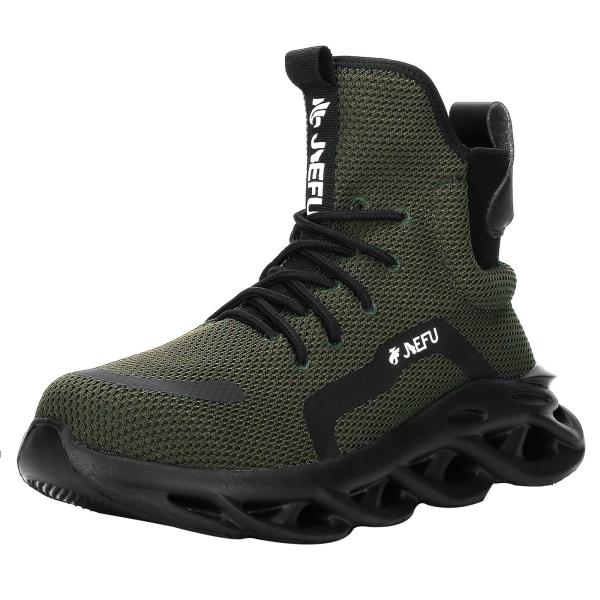 商品名:  JIEFU Steel Toe Boots for Men Women Lightweight Breathable Work Boots Non-slip Wear-resistant Indestructible Const...