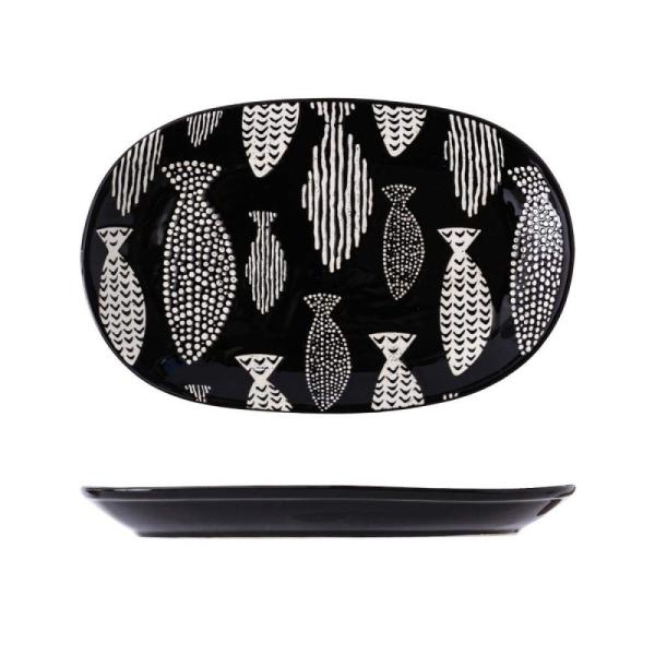 商品名: Piatto di pesce ovale Ceramica Stoviglie Casa Creativo Grande ristorante commerciale Piatto di stoviglie Vassoio di...