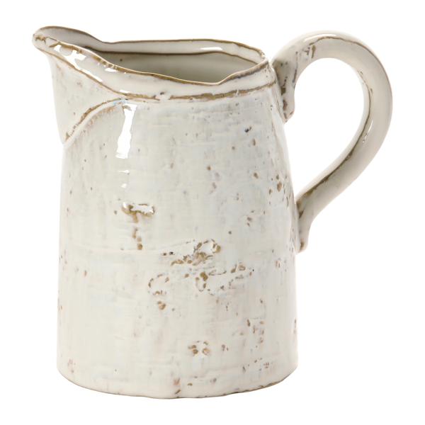 商品名:  Creative Co-Op 28 oz. Stoneware, Reactive Glaze, White (Each One Will Vary) Pitcher, 6.25"ブランド: Creative Co-Op商品サイ...