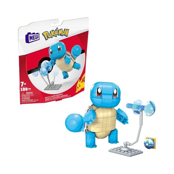 商品名: メガコンストラックス(MEGA CONSTRUX) ポケモン ビッグシリーズ ゼニガメ 【ブロックセット】【ピース数:199】【7歳~】 GYH00 Mega Pokemon Action Figure Building Toys...