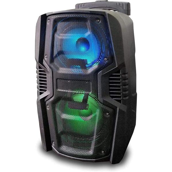 商品名:  Norcent Rechargeable Dual 6.5 inch Woofer Portable FM Bluetooth PA Speaker TWS Function Heavy Bass Sound with Mic ...