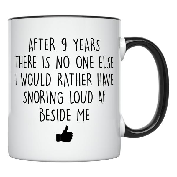 商品名: YouNique Designs 9 Year Anniversary Mug, 11 Ounces, Funny 9th Anniversary Coffee Mug for Him, Ninth Year Pottery An...