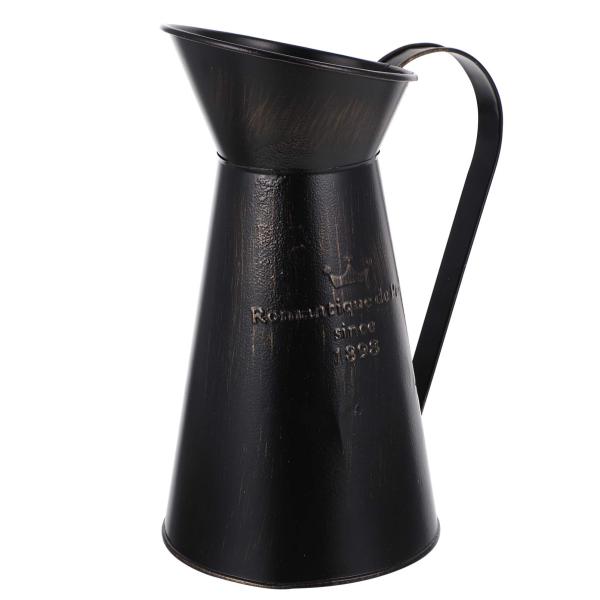商品名:  DOITOOL Rustic Shabby Chic Vase for Flowers, Black Vase for Flower Milk Can Pitcher Vase Metal Jug Vase for Farmho...