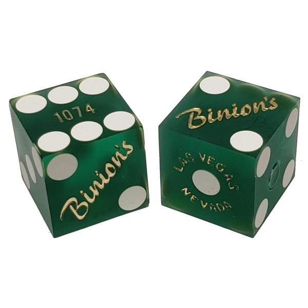 商品名:  Cyber-Deals 19mm Craps Dice Pair Matching Serial Numbers - Authentic Las Vegas Casino Table-Played Dice (Binion's ...