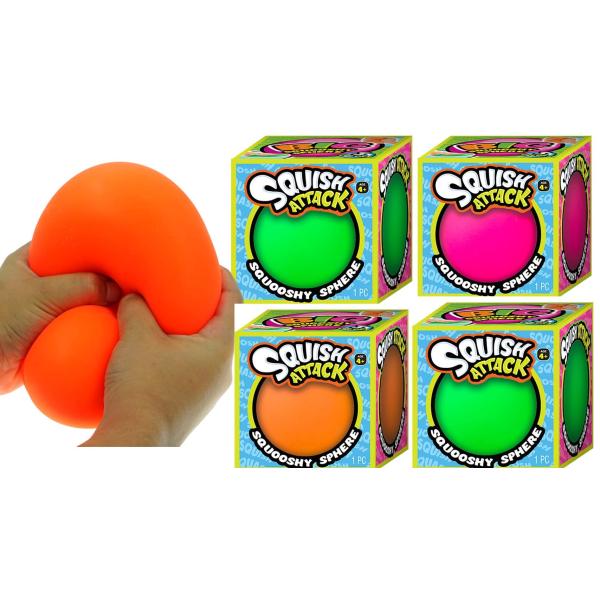 商品名:  JA-RU Giant Stress Balls (4 Balls Assorted Color) Jumbo Mochi Squishy Dough Ball for Kids. Stress Relief Anger Man...