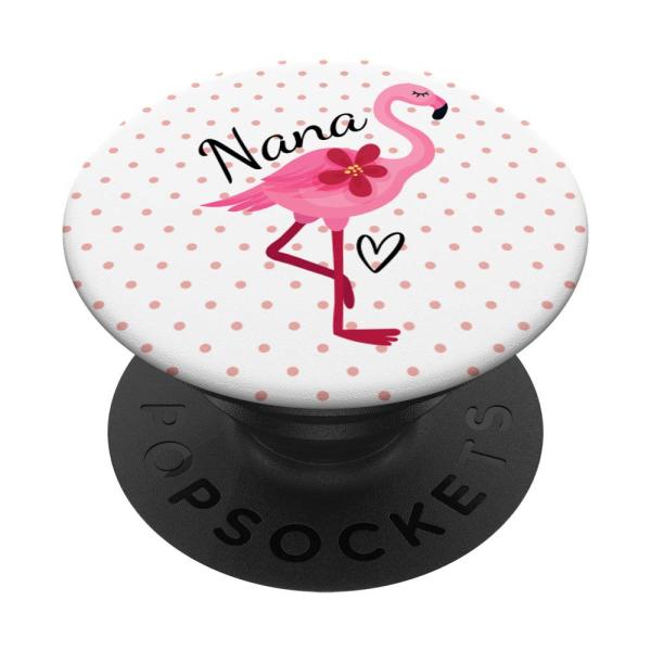商品名:  Nana Pink Flamingo PopSockets PopGrip: Swappable Grip for Phones &amp; Tabletsブランド: HustlaGirl高さ: 0.762cm横幅: 8.636...