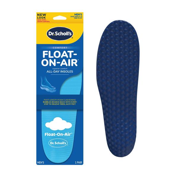 商品名:  Dr. Scholl's Float-On-Air Comfort Insoles, Men, 1 Pair, Full Lengthブランド: Dr. Scholl's商品サイズ: Trim to fit Men's Shoe...