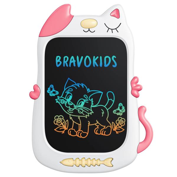 商品名: Bravokids 幼児 女の子 おもちゃ ギフト - 小さな女の子のおもちゃ 3 4 5 6 8歳 8歳 8.5フィート LCD ライティングタブレット 落書きボード キッズ 教育学習 おもちゃ 誕生日プレゼント 女の子 男の子...