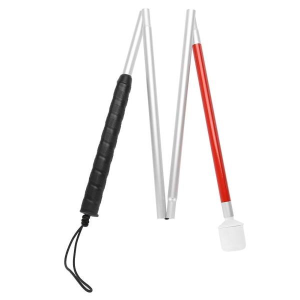 商品名:  Walking Stick, 110cm Aluminum Alloy Blind Walking Stick, Section 4 Foldable Walking Stick, 360 Degree Rotatable Ca...