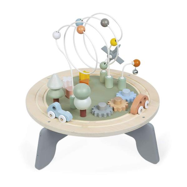 商品名:  Janod J04402 Sweet Cocoon Wooden Activity Multi-Play Table Toddlers ? Fine Motor Development ? Non-Slip Feet ? Wat...