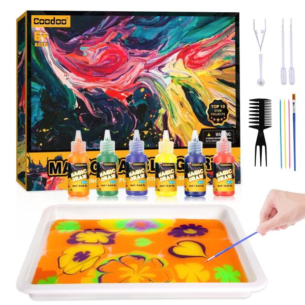 商品名: Water Marbling Paint for Kids - Arts and Crafts for Girls &amp; Boys Crafts Kits Ideal Gifts for Kids Age 6+ 8-12 W...