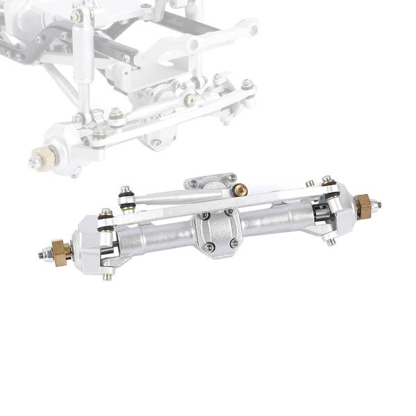 商品名: RZXYL Axial SCX24 RCカーフロントアクスル アルミコンプレットアクスル 1/24 SCX24 RCクローラー用 (シルバー) RZXYL 1/24 RC Aluminum Complete Front Axle ...