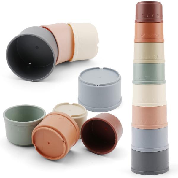 商品名: OWNONE 1 Stacking Cups for Toddlers 8 Pcs, Baby Stacking Toy for 6 Months and Up, Nesting Cups for Boys &amp; Girls...
