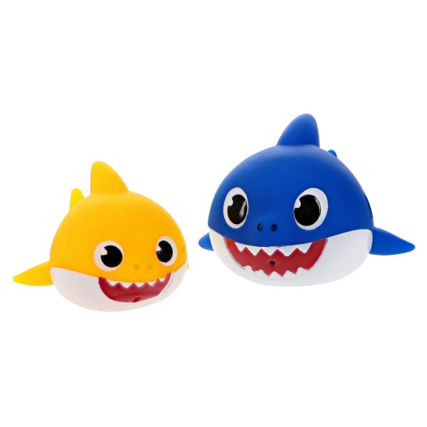 商品名:  Pinkfong Baby Shark Bath Squirters 2 Pack, Baby Shark &amp; Daddy Sharkブランド: Ginsey商品サイズ: Small高さ: 16.51cm横幅: 8.30...