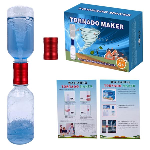 商品名:  Tornado Tube Bottle connectors Cyclone Toy Maker,No Leak Lightweight Metal with Two Empty Bottle Vortex Connector,...