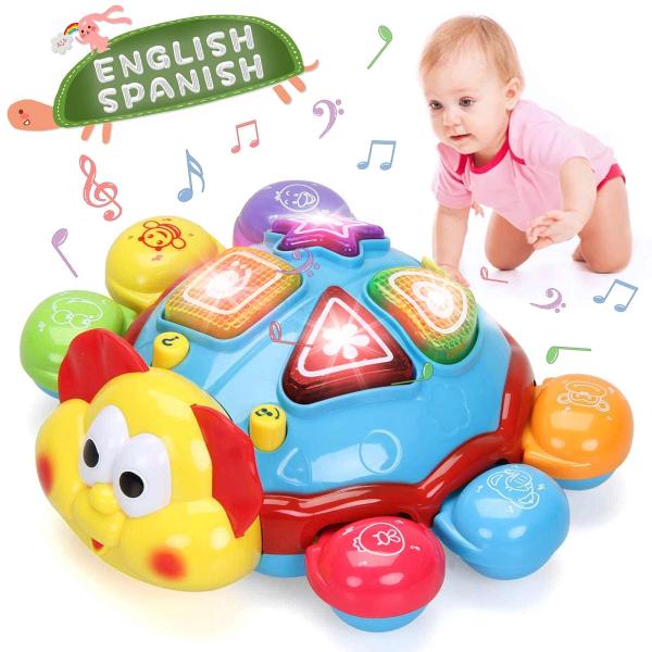 商品名:  HISTOYE Spanish English Baby Toys with Light Music Juguete Bilingue para Bebes Crawling Bilingual Toys for Babies ...