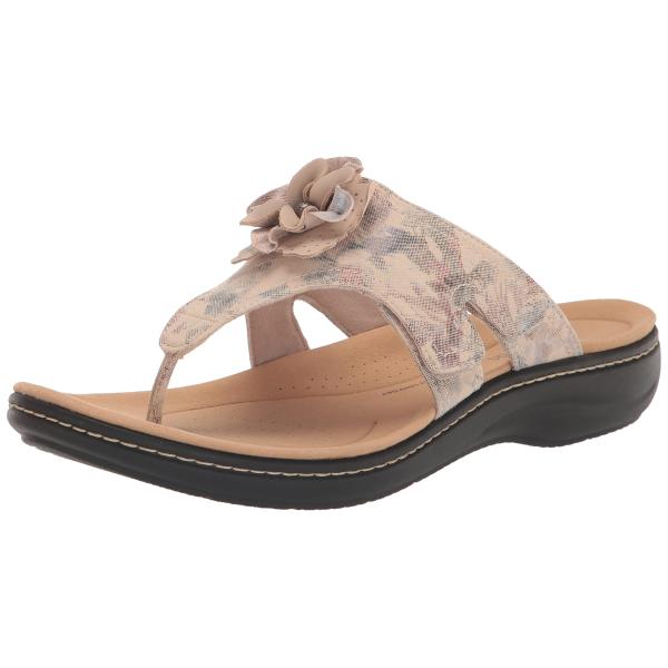 商品名: Clarks Women's Laurieann Gema Flat Sandal, Sand Interest, 10 Clarks Women's Laurieann Gema Flat Sandal, Sand Intere...