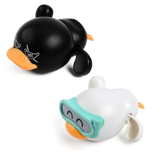 商品名:  NEXTAKE 2PCS Ducks Bathtub Toy for Babies, Swimming Duckling Windup Duck Bath Toy Floating Water Toy Clockwork Swi...
