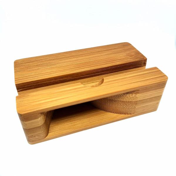 商品名: Fanshu 携帯電話スタンドアンプ デスクトップ携帯電話ホルダー ユニバーサルポータブル木製携帯電話ドック 竹製ベッドスタンドマウント クレードル 大音量スピーカー 携帯電話用 Upgrated Cell Phone Stand...