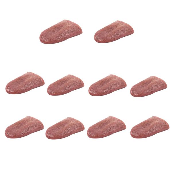 商品名:  CiCy 10 Pack Halloween Fake Tongue Realistic Horrific Prop Tricks Artificial Stretchable Toys Gross Jokes Prank Ma...