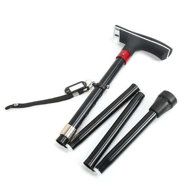 商品名:  QIRG Walking Cane, Elderly Portable Foldable Height Adjustable Lightweight Stainless Steel Walking Stick Collapsib...