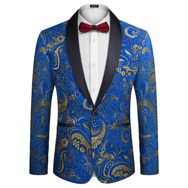 商品名: [Gumoch] COOFANDY Men's Floral Tuxedo Jacket Luxury Embroidered Suit Wedding Blazer Dinner Tuxedo for Party COOFAND...