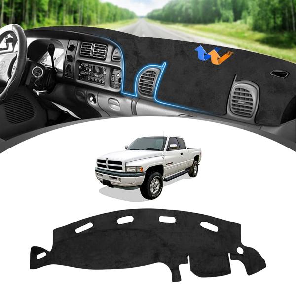 商品名: FIILINES ダッシュボードカバー ダッジ ラム 1500 2500 3500 1998-2001 アクセサリー ダッシュカバー マット サンシェード 滑り止めパッド カーペットプロテクター FIILINES Dashboar...