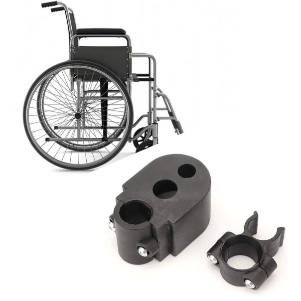 商品名:  Cane Holders, Walking Stick Rack for Wheelchair Bracket Crutch Holders Cane Holder for Wheelchairs Rollators Knee ...