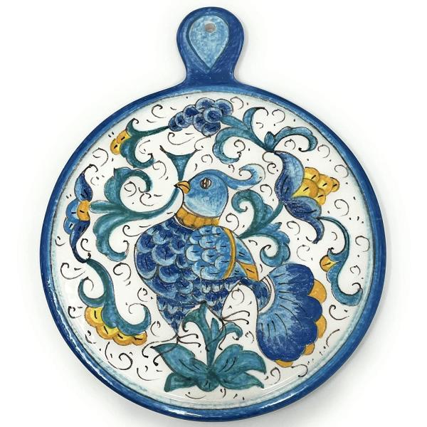 商品名:  CERAMICHE PARRINI - Italian Ceramic Art Utensil Kitchenware Trivet Tile Pottery Collection Birds Hand Painted Made...