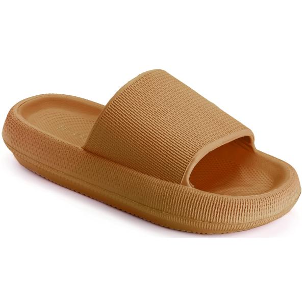 商品名: Joomra レディース 軽量スニーカー 3D織り スタイリッシュ アスレチックシューズ, Og. ブラウン。, 10.5-11.5 US Women/9-10 US Men Joomra Womens Pillow Slippe...