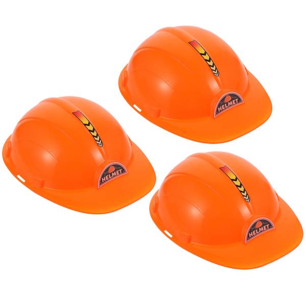 商品名:  Educational Toys 3pcs Orange Construction Hard Hat Birthday Party Cosplay Construction Engineering Worker Caps Hal...