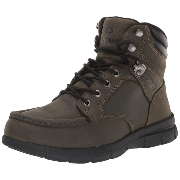 商品名: WOLVERINE メンズ Karlin モックトゥ コンストラクションブーツ, チャコールグレー, 12 WOLVERINE Men's Karlin Moc Toe Construction Boot, Charcoal Gr...