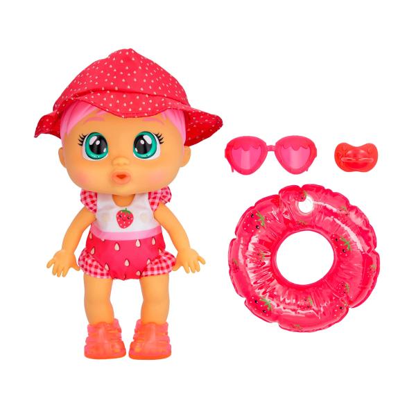 商品名:  Cry Babies Fun n' Sun Ella 10" Baby Doll with a Strawberry Themed Swimsuit Plus 6 Accessories - Ages 18+ Monthsブラン...
