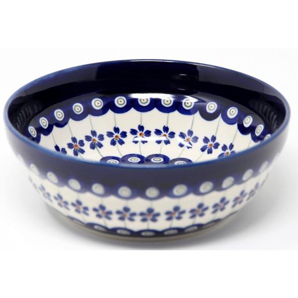 商品名:  Polish Pottery Bowl 24 ounces capacity from Zaklady Ceramiczne Boleslawiec Floral Peacock Pattern, 6.7 inch diamet...