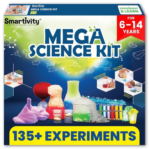 商品名:  Smartivity Mega Science Kit 135+ Science Experiment Kit for for Kids 6 to 14 Years Old | Cool Birthday Gifts Ideas...
