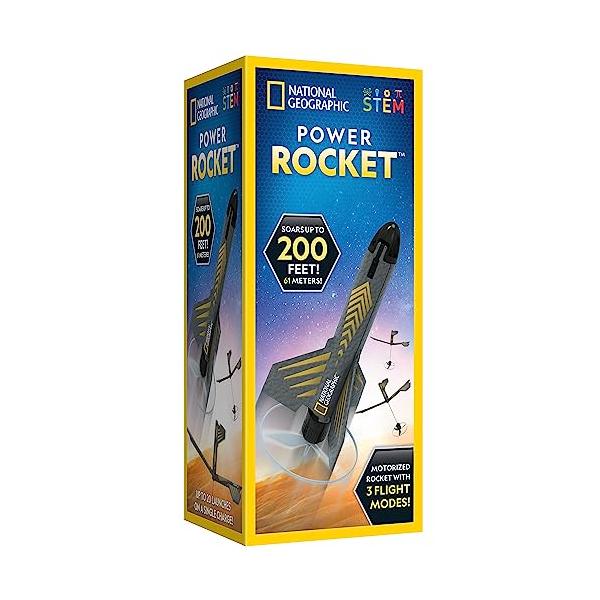商品名: NATIONAL GEOGRAPHIC ロケットランチャー 子供用 ? 特許出願中の電動エアロケットおもちゃ 最大200フィート 安全な着陸で発射可能 子供用アウトドアおもちゃ&amp;モデルロケット 男の子と女の子へのギフトに ...