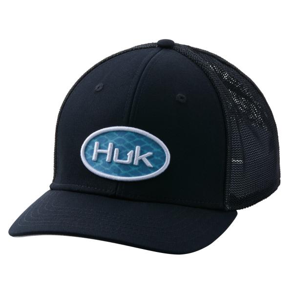 商品名: HUK Men's Standard Performance Stretch Anti-Glare Fitted Mesh Hat, Scaled Logo-Black, Large-X-Large HUK mens Perfor...