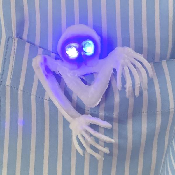 商品名: MilesMagic マジシャンの点滅ポケット スケルトン ギミック どこでもライトアップ コメディフラッシュ ゴーストアイ ハロウィン ホラー 不気味なマジックトリック MilesMagic Magician's Pocket ...