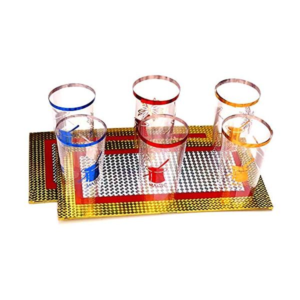 商品名:  Doowops Six Cups Out from Two Plates Cups Appearing Magic Tricks Stage Illusionsブランド: Doowops商品番号: 素材: Plastic海外の輸...