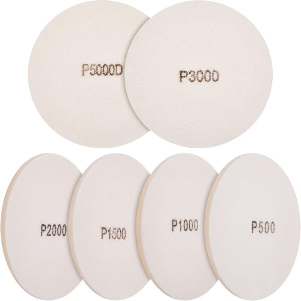 商品名: ボーリングサンディングパッド 5インチ グリット 500 1000 1500 2000 3000 5000 ラウンドボウリングボールアクセサリー サンディング研磨クリーニング用 6個パック 6 Pack Bowling Sandi...
