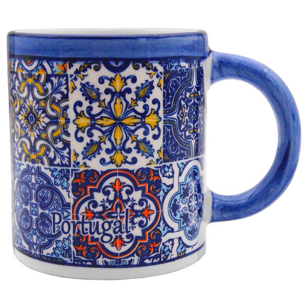 商品名:  Alcoa Arte Portuguese Pottery Alcoba〓a Ceramic Coffee Mug - Set of 2 (Blue), 5 inches x 3.25 inches x 4 inchesブランド...