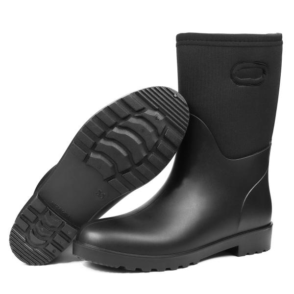 商品名:  DKSUKO Women's Warm Snow Boots Waterproof High Performance Winter Rubber Rain Boot for Women (8.5 B(M) US,Black Ha...