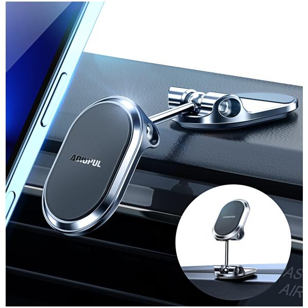 商品名: 携帯電話ホルダー Magnetic Phone Holder for Car Metal Upgrade 6X Magnets Phone Mount Double 360° Rotation Super Sticker Phon...