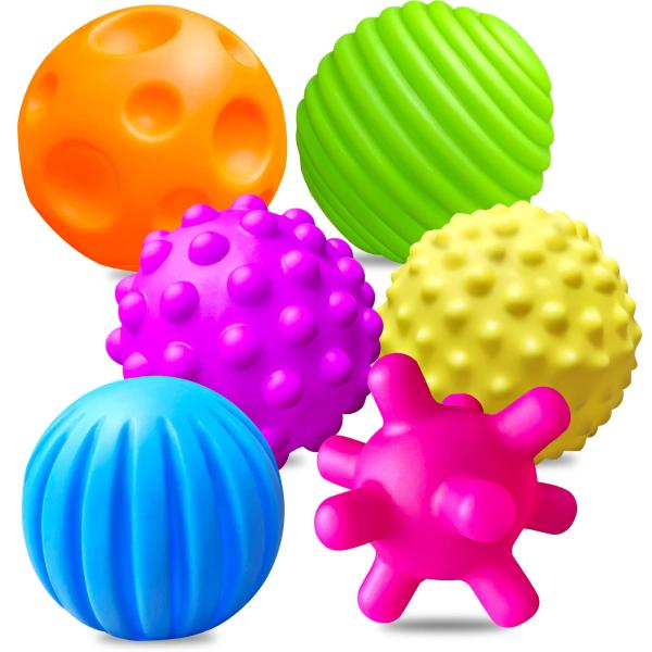 商品名:  Ynanimery Sensory Balls for Toddlers 1-3, Kids Textured Multi Ball Set for Sensory Exploration, 6 Pack Soft Sensor...